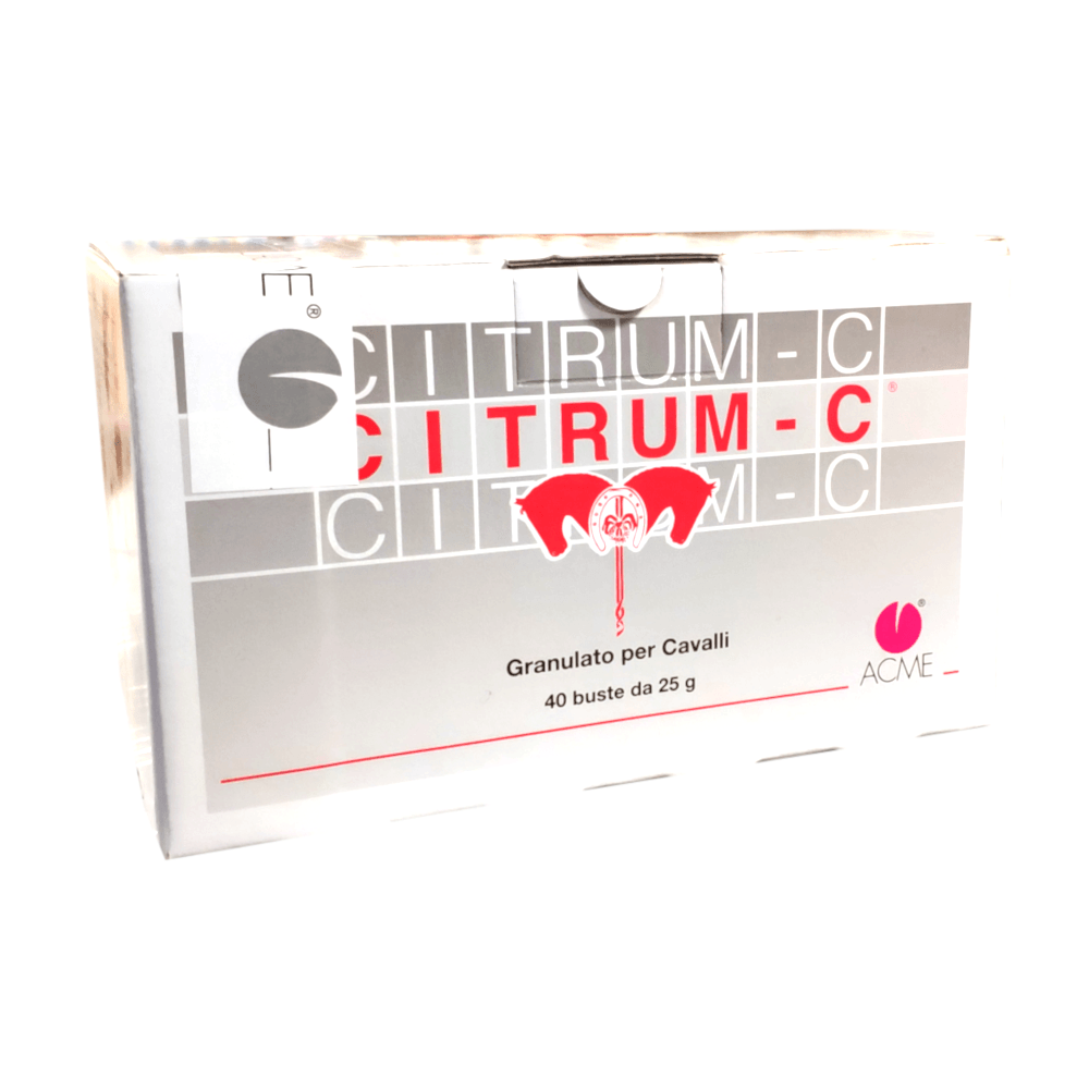 Citrum C 40 buste x 25g - integratore a base di vitamina c per cavalli ...